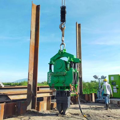 300KW Electric Vibro Hammer Pile Driver Crane Excavator Mounted ...